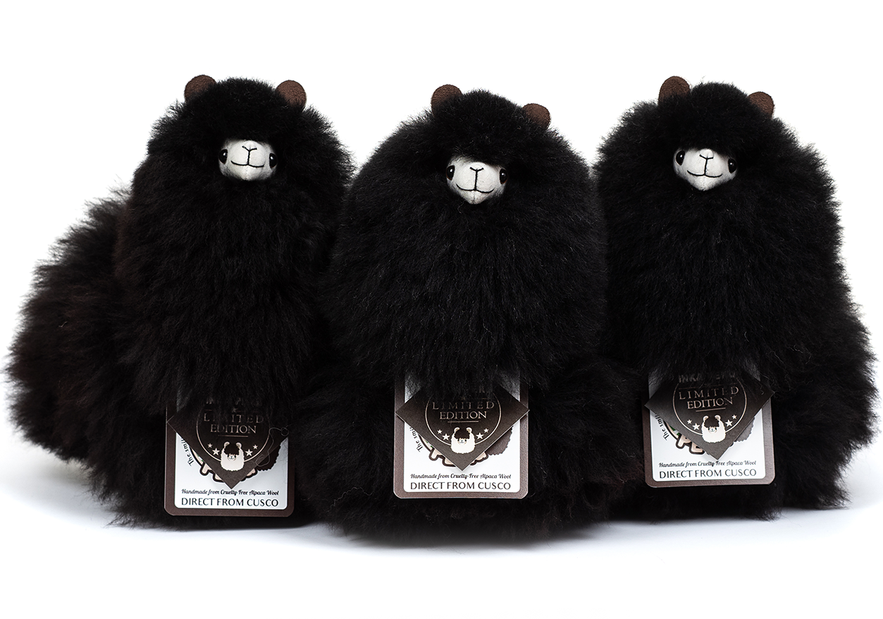 Smiling alpaca small Limited Edition Black Panther